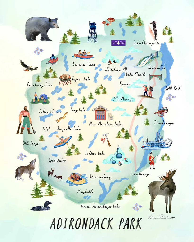 Adirondack Park Jigsaw Puzzle – Lake Town Love